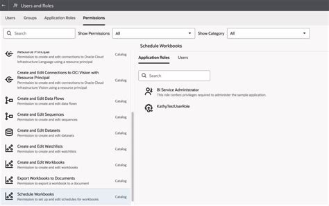 managing permissions in oracle analytics cloud