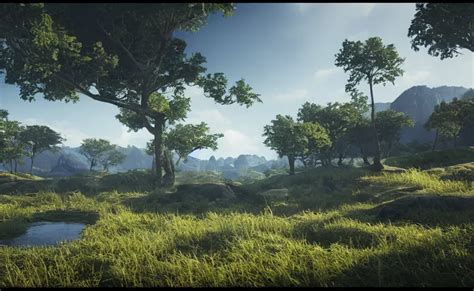 beautiful landscape, Unreal Engine 5, RTX, AAA Game, | Stable Diffusion
