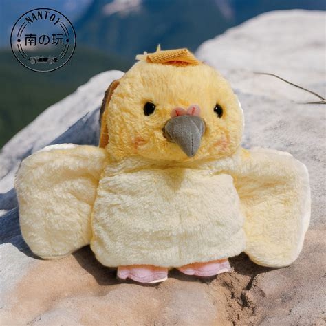 【nantoy南の玩】🔥現貨🔥sunlemon日本｜玄鳳鸚鵡娃娃後背包｜オカメインコ｜體長約25公分｜含尾巴約35公分 蝦皮購物
