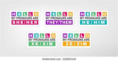 Gender Identity Concept Colorful Symbol Pictogram Stock Vector Royalty