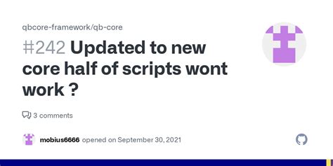 Updated To New Core Half Of Scripts Wont Work Issue Qbcore Framework Qb Core GitHub