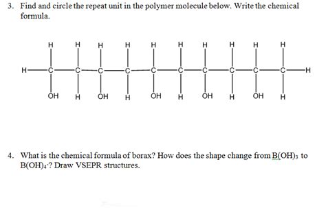 Solved Find And Circle The Repeat Unit In The Polymer