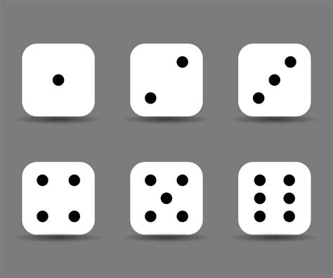 Dice Sides Or Dice Faces Icon Set Vector Illustration 36005484 Vector