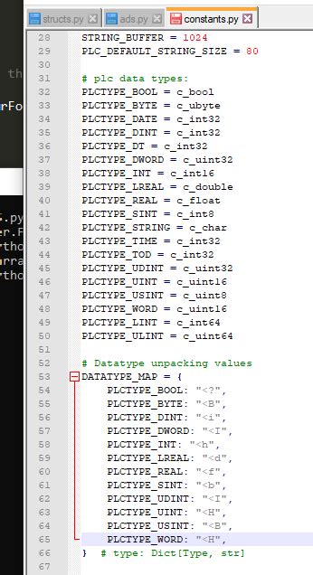 read structure with a plctype ulint variable · issue 146 · stlehmann