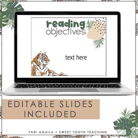 learning objective display posters and board headers jungle theme decor