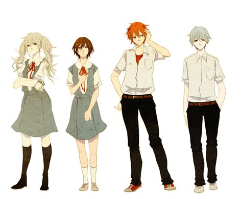 Souryuu Asuka Langley Ayanami Rei Ikari Shinji Nagisa Kaworu And
