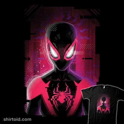 Miles Spider Man Glitch Shirtoid