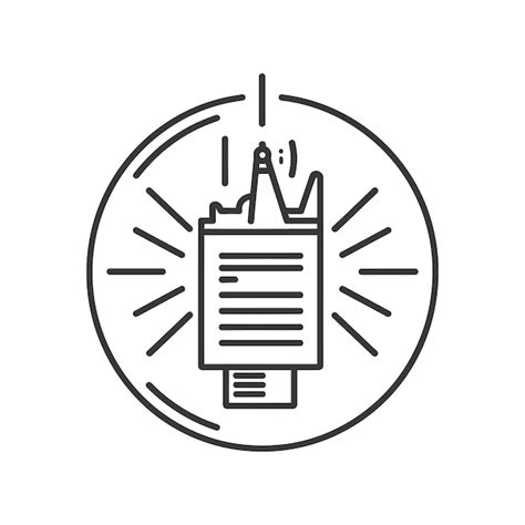 Compass Drawing Inside A Circle With Rays Emitting Outward Premium Ai