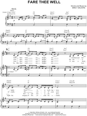 Fare Thee Well Sheet Music By Indigo Girls