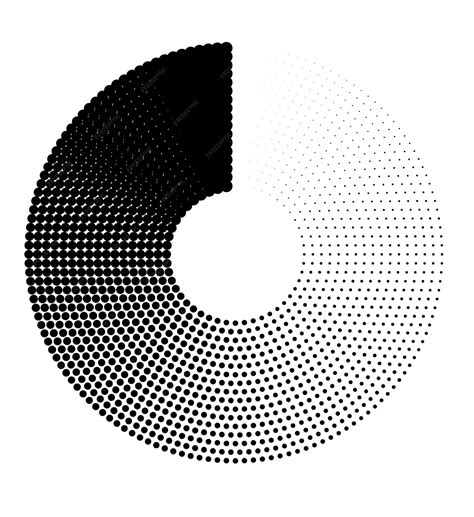 Premium Vector Circle Half Tone Gradient Background Vector