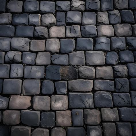 Premium Ai Image Cobblestone Path Texture