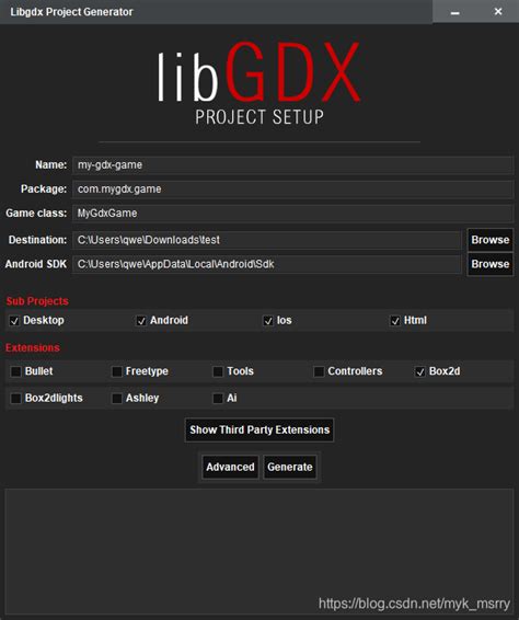 libgdx学习过程（一）libgdx项目创建 csdn博客