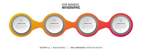 아이콘과 4가지 옵션 또는 단계가 있는 인포그래픽 디자인 가는 선 벡터입니다 인포그래픽 비즈니스 개념입니다 정보 그래픽 순서도 프리젠 테이션 웹 사이트 배너 인쇄물에 사용할