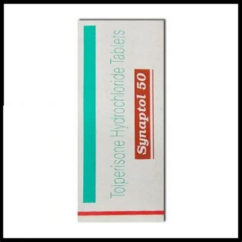 Synaptol 50mg Tolperisone Hydrochloride Tablets At ₹ 155 Stripe In Nagpur