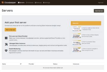 Create Your First Odoo Instance Cloudpepper