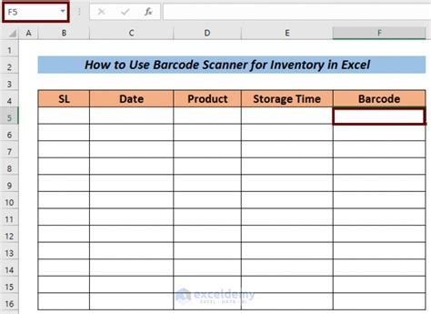 How To Use Barcode Scanner For Inventory In Excel With Easy Steps