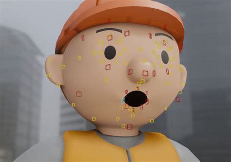 Cartoon Construction Worker Face Rig Tests Rigify Blender CGTrader