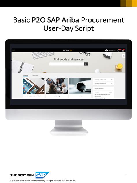 basic p2o sap ariba procurement user day script pdf procurement