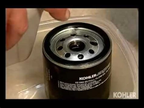 Kohler Engines Oil Change - YouTube