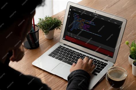 Premium Photo Software Development Programming On Computer Screen For