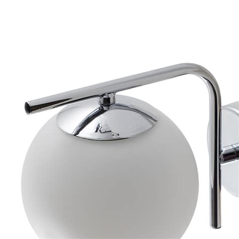 Wall Light Aurora Chrome Coloured Glass 17 Cm Sphere E14 Lights