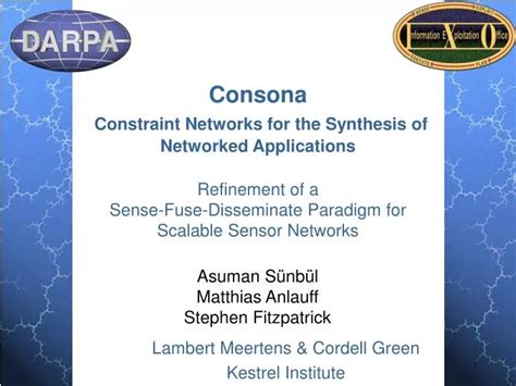 Ppt Consona Constraint Networks For The Synthesis Of Networked