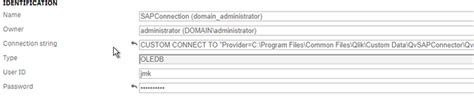 Sap Connector In Qlik Sense Using Standard Mode