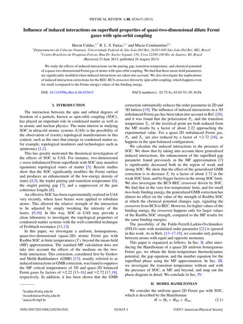 Pdf Influence Of Induced Interactions On Superfluid Properties Of