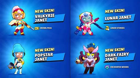 Todas Las Skins De Janet En Brawl Stars
