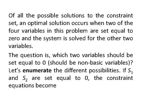 Lecture 4 The Simplex Method Last Lectures Summary