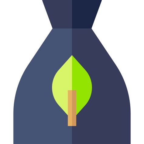 Eco Packaging Basic Straight Flat Icon Eco Packaging Basic Straight Flat Icon