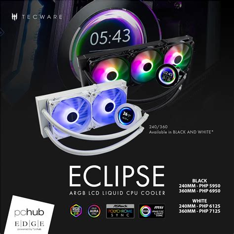 The Tecware Eclipse Lcd Aio Cooler Tecware Philippines