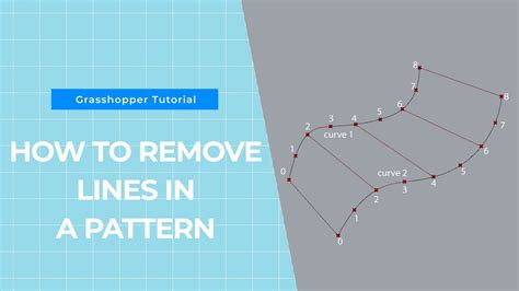 how to remove lines in a pattern in grasshopper beginner tutorial