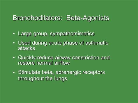 Bronchodilators Ppt