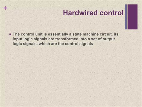 computer architecture control unit pptx operating systems