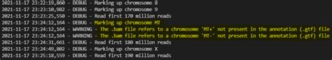 The Bam File Refers To A Chromosome Mt Not Present In The Annotation Gtf File · Issue