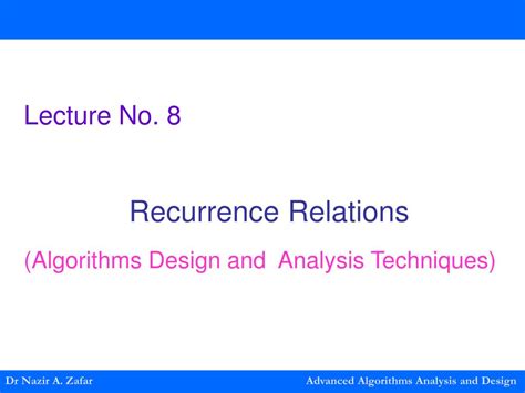 Ppt Advanced Algorithms Analysis And Design Powerpoint Presentation