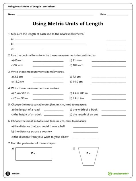 5mesurement Pdf Area Length