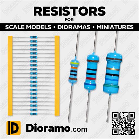 Resistors For Led Lights In Scale Models Dioramas Miniatures Diy