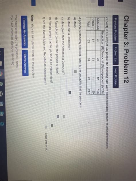 Solved Chapter 3 Problem 12 Previous Problemproblem List
