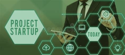 Text Showing Inspiration Project Startup Concept Meaning The Initial Opportunity Of A Young