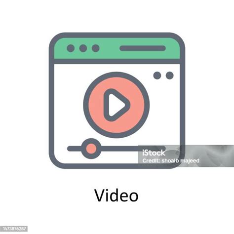 비디오 벡터 채우기 윤곽선 아이콘 간단한 스톡 일러스트 스톡 0명에 대한 스톡 벡터 아트 및 기타 이미지 0명 Hd 포맷 매스컴 Istock