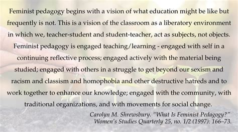 What Makes Teaching Feminist