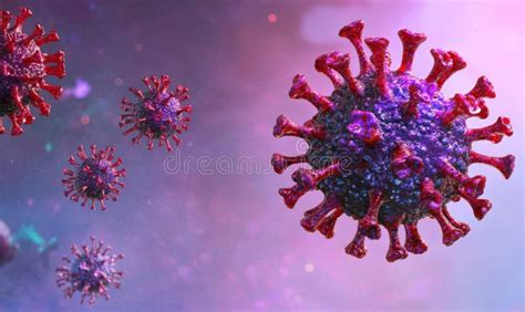 A 3d Illustration Related To Human Health And Virology Science Shows