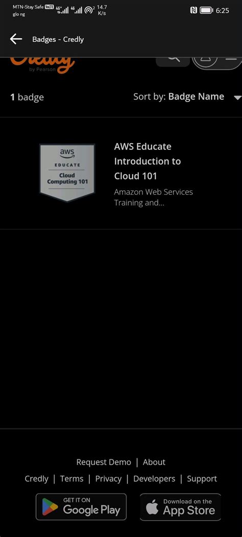 Awseducate Badge Abdulsalam Opeyemi