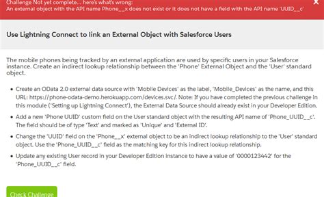Lightning Challenge Error An External Object With The Api Name Phone