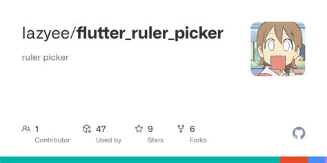 github lazyee flutter ruler picker ruler picker