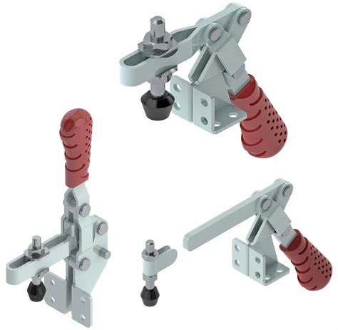 White Zinc Plating Vertical Hold Down Front Mounting Base Toggle