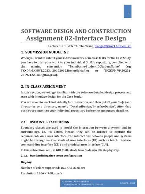 assignment02 interfacedesign pdf graphical user interfaces user