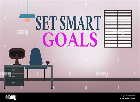 word writing text set smart goals business photo showcasing giving